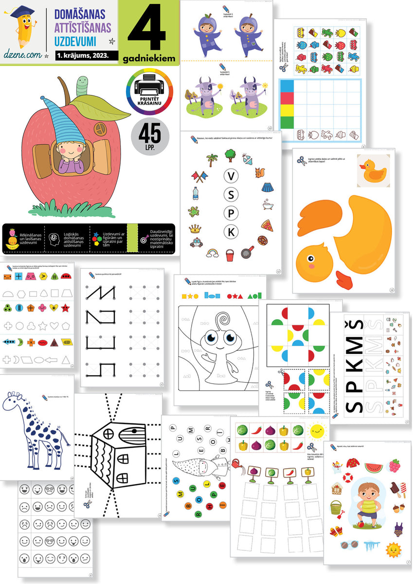 4-gadniekiem, Uzdevumu MIX-1, 45 lpp., 2023 – Dzene.com