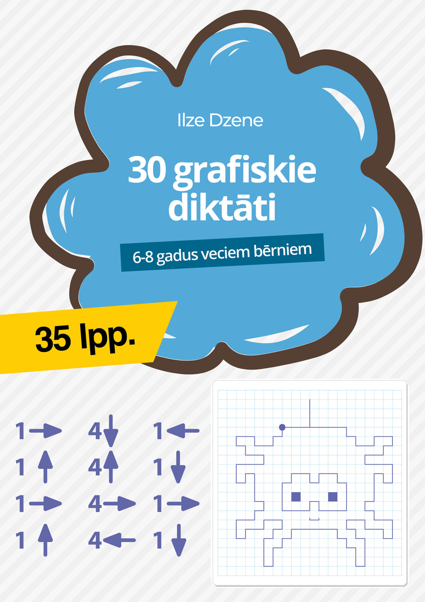 6-8-gadniekiem, 30 Grafiskie diktāti, 35 lpp. – Dzene.com