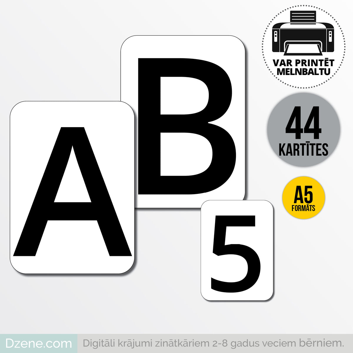 3-4-gadniekiem, Parastās burtu un ciparu kartītes, 22 lpp., 2021 ...